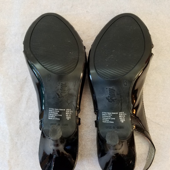 FIONI Clothing | Shoes | Fioni Slingback Heels Womens Size 6 Black ...